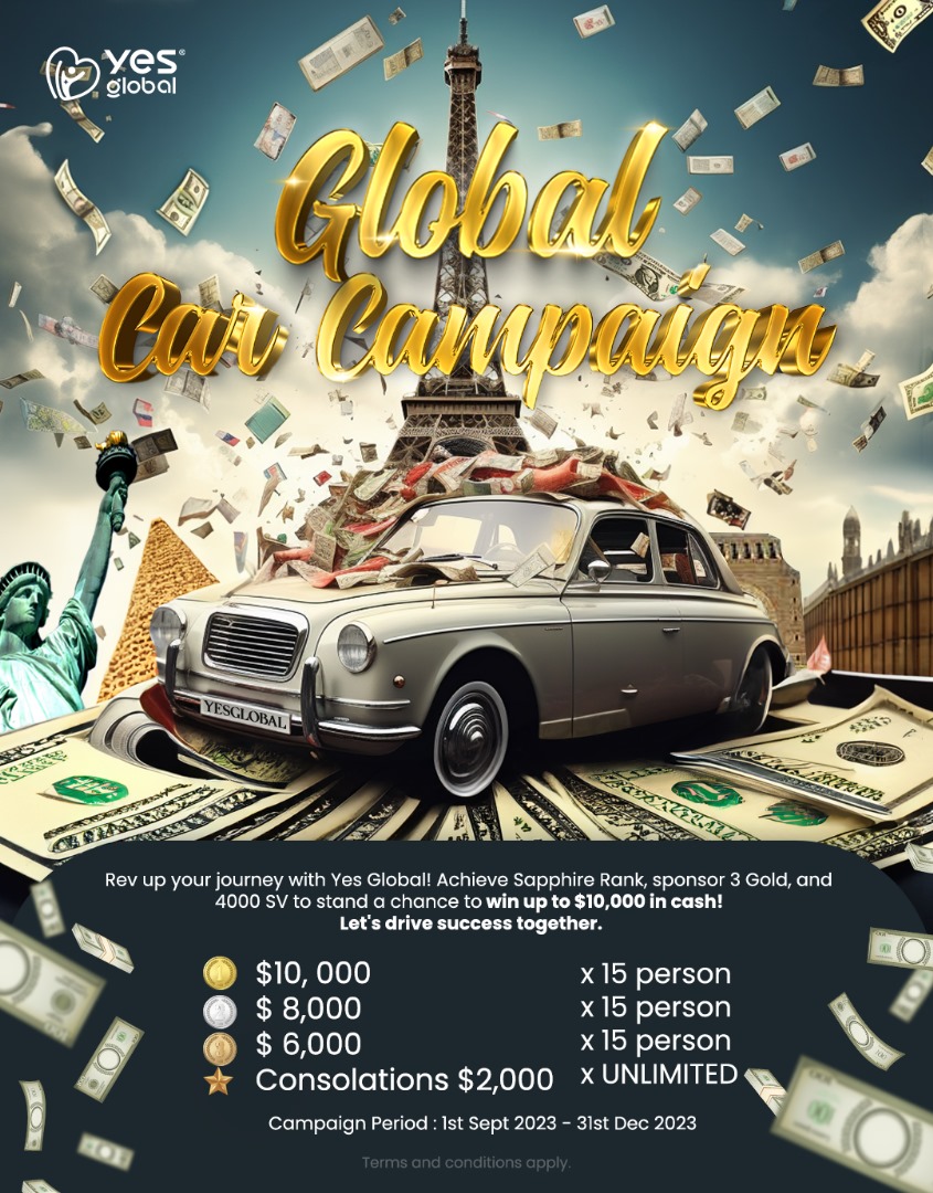 YES GLOBAL’S CAR CAMPAIGN – Yes Global